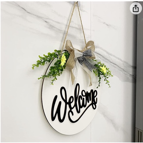 Accents | Hello Wreath Door Sign | Poshmark